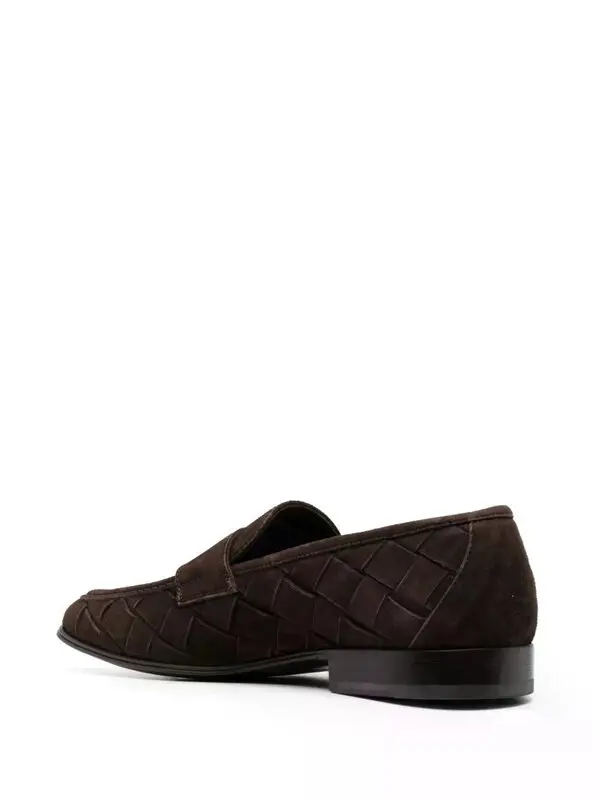 Roberto Cavalli Logo-plaque Suede Loafers