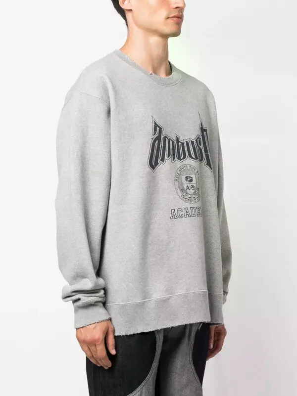 AMBUSH Academy Cotton Sweatshirt - Grey