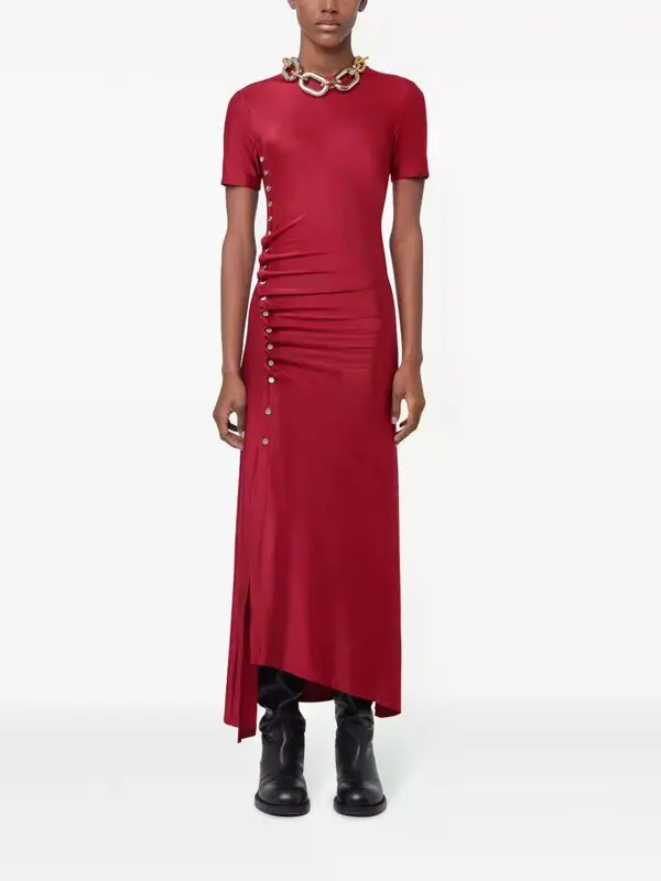 Rabanne Gathered Jersey Maxi Dress