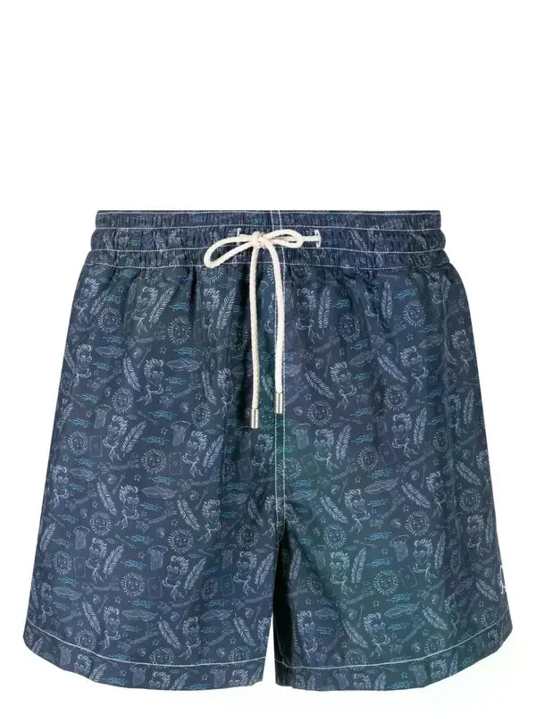 ARRELS BARCELONA X Jordi Labanda In Summer We Trust Swim Shorts - Blue