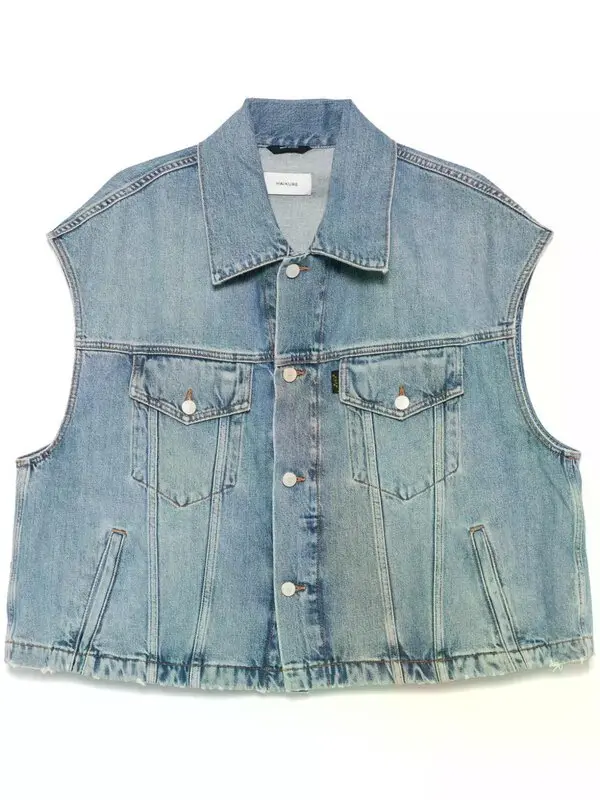 HAIKURE Denim Gilet - Blue