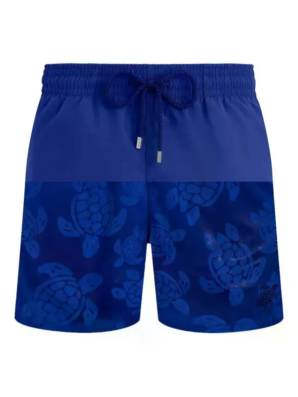 Vilebrequin Ronde Des Tortues Maxi Water Swim Shorts - Blue