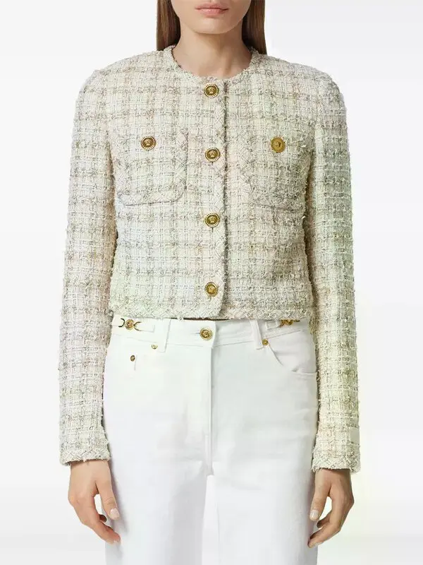 Versace Tweed Jacket - Neutrals