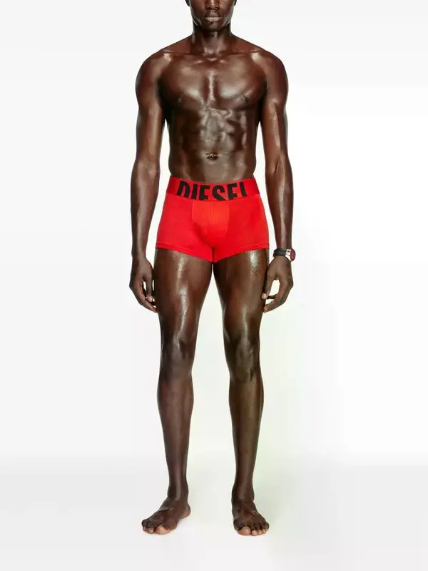 DIESEL® Logo-waistband Boxer Briefs - Red