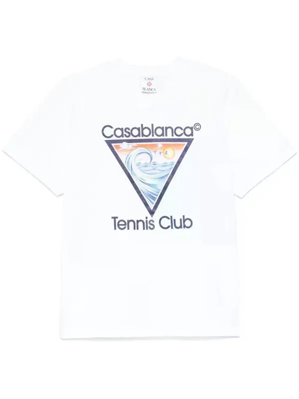 Casablanca Tennis Club Icon T-shirt - White