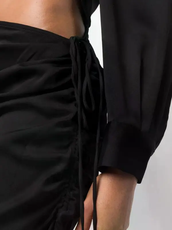 Christopher Esber Cut-out Long-sleeved Dress - Black