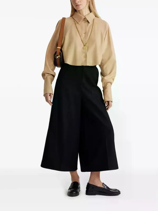 PATOU Cropped Organic Cotton Shirt