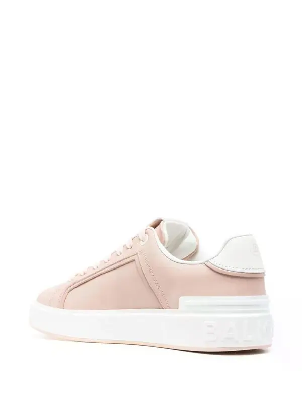 Balmain B-court Leather Sneakers - Pink
