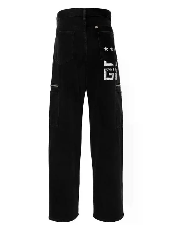 Givenchy Logo-print Straight-leg Jeans