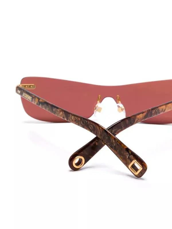 Jacquemus Rimless Sunglasses - Brown