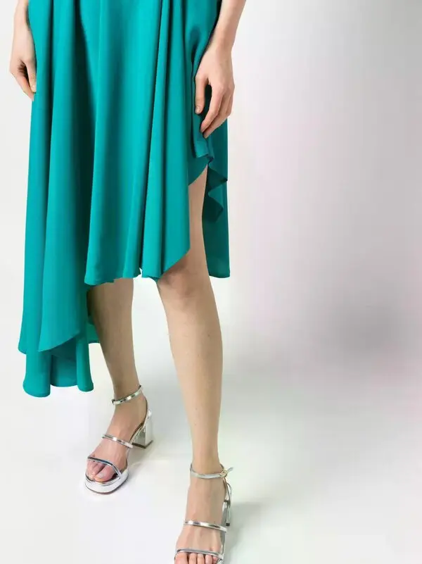 SEMICOUTURE Sleeveless Asymmetric Hem Dress