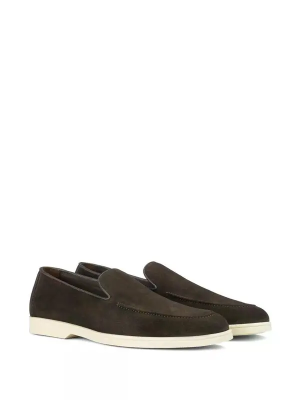 DOUCAL'S Suede Slip-on Loafers