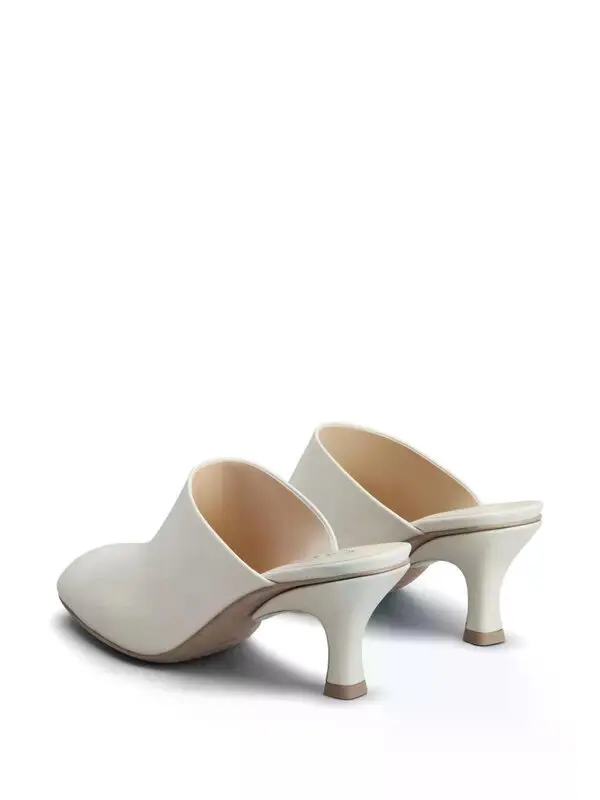 TOD'S Leather Mules With Mid Heel