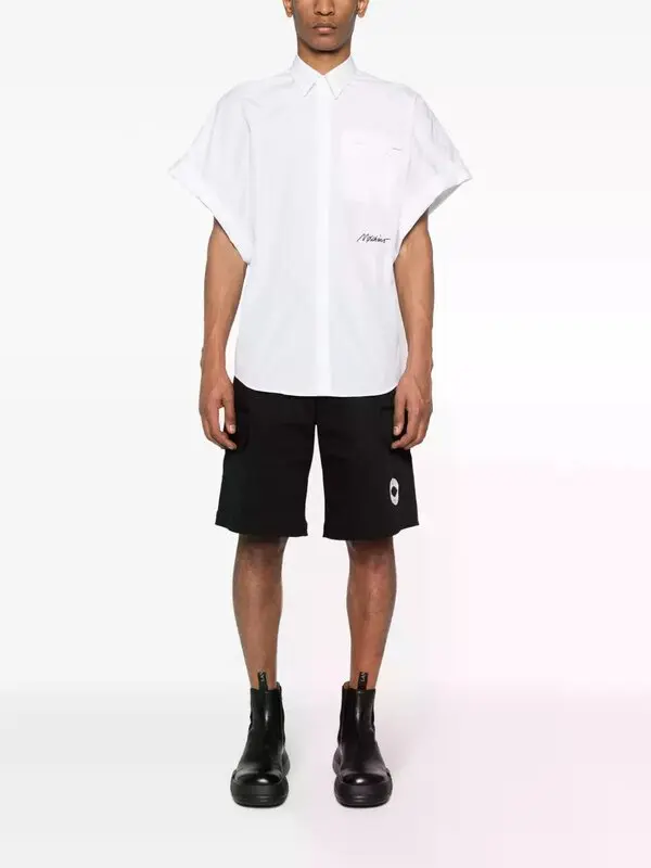 Moschino Logo Print Cargo Shorts