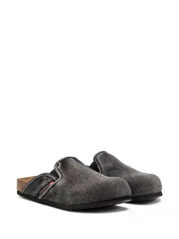 DIESEL® D-woodstock Denim Slip-on Slippers
