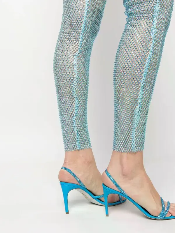 Giuseppe Di Morabito Metallic Fishnet Leggings