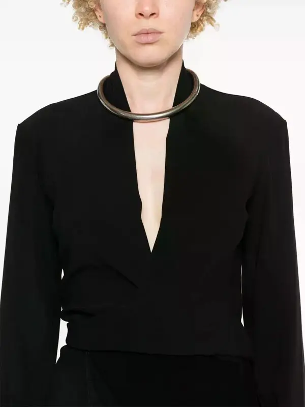 Rick Owens Tie-fastening Crepe Wrap Dress