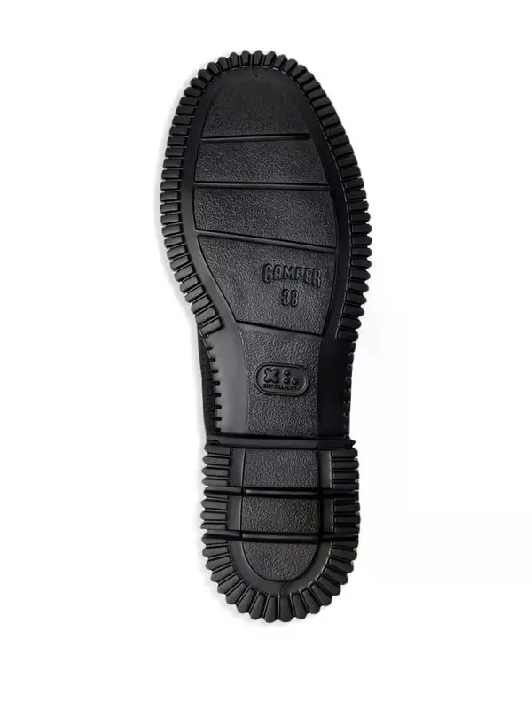Camper Lace-up Ankle Boots With Side Zip
