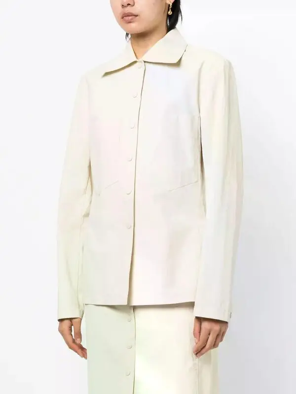 LOW CLASSIC Linen Blend Long-sleeved Jacket