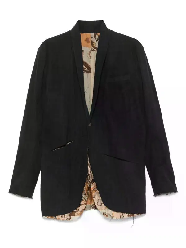 CHIAHUNG SU Cut-out Coat - Black