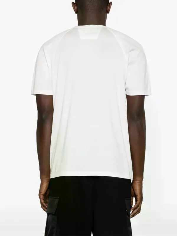 C.P. COMPANY Logo-print Cotton T-shirt - Neutrals