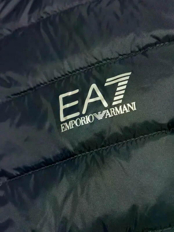 EA7 Logo-print Padded Gilet