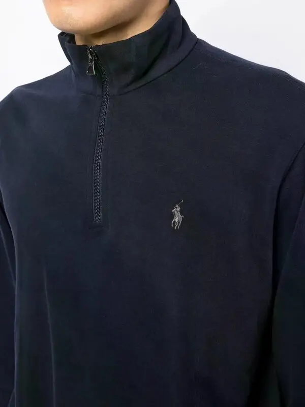 Polo Ralph Lauren Jersey Quarter-zip Pullover - Blue