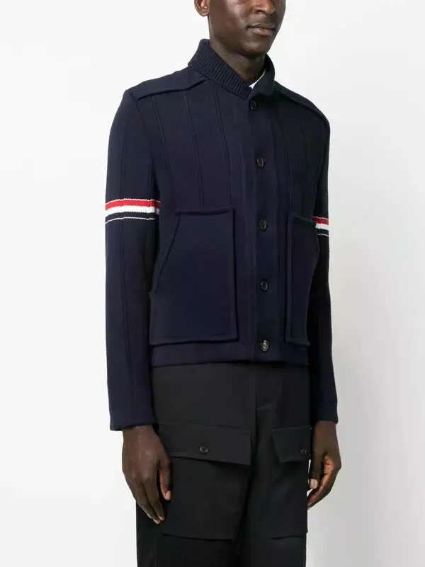 Thom Browne Single-breasted Button-fastening Shirt Jacket