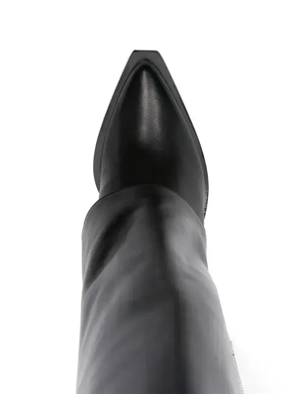 LE SILLA Jewel 110mm Leather Boots