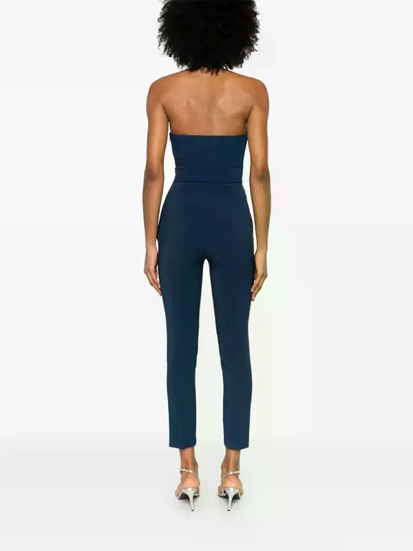 Elisabetta Franchi Bow-detail Strapless Crepe Jumpsuit