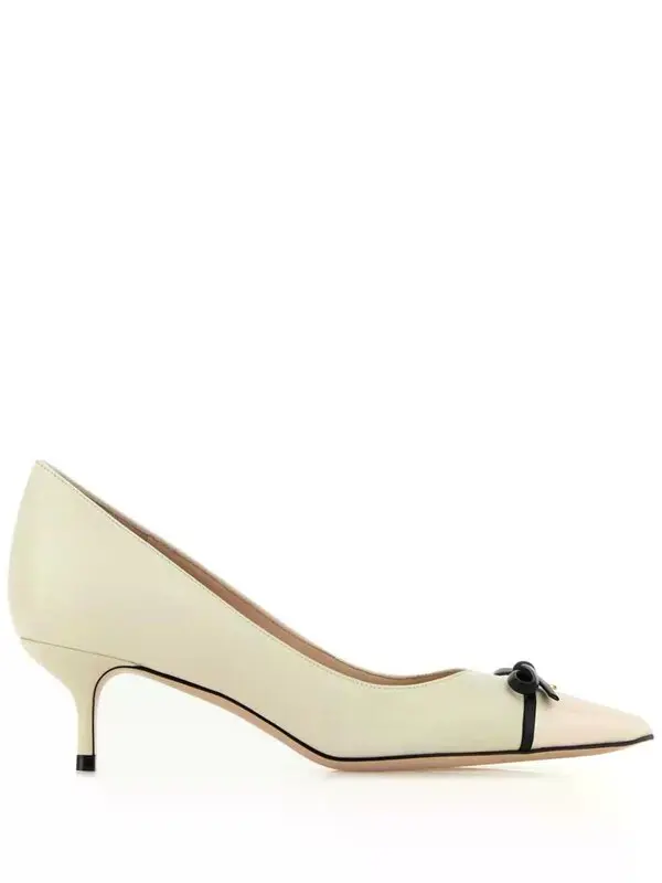 Valentino Garavani Pointed Toe Patent Leather Pumps - Neutrals