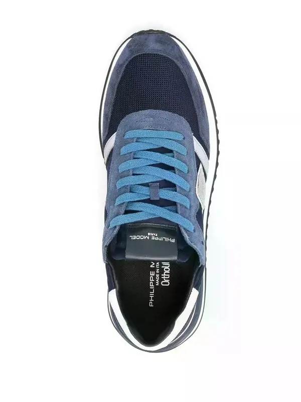Philippe Model Panelled Leather Sneakers - Blue
