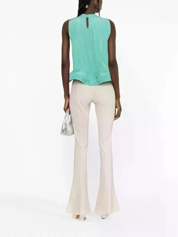 LANVIN Ruffle-hem Halterneck Blouse