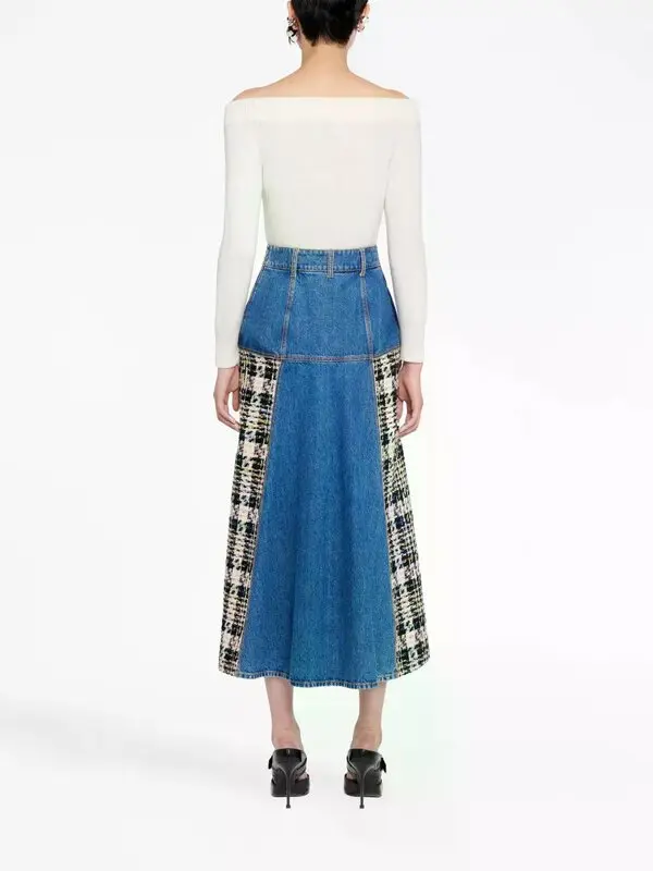 Alexander McQueen Off-shoulder Ribbed-trimmed Jumper