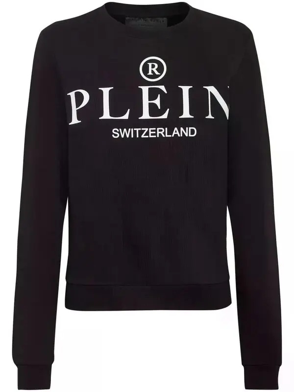 Philipp Plein Round-neck Long-sleeve Sweatshirt - Black