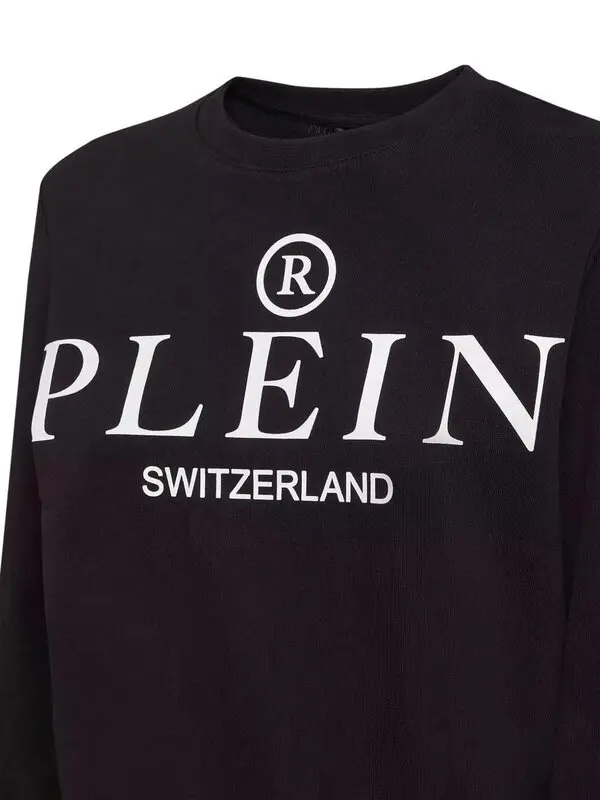 Philipp Plein Round-neck Long-sleeve Sweatshirt - Black