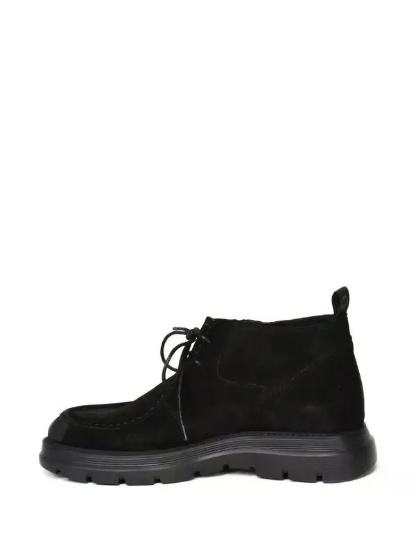 GIULIANO GALIANO Panelled Calf Suede Lace-up Boots