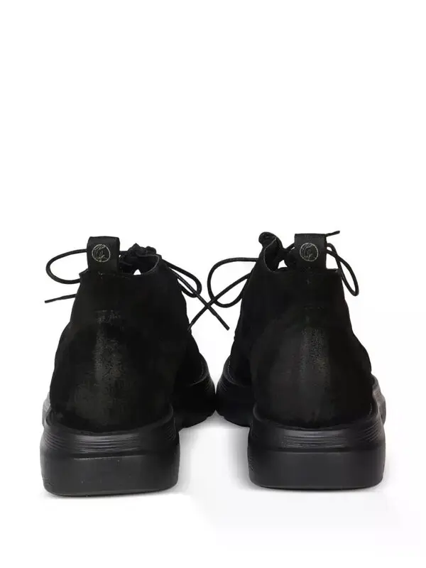 GIULIANO GALIANO Panelled Calf Suede Lace-up Boots