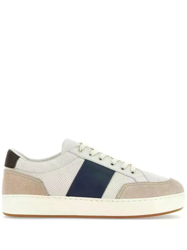 Hogan Paneled Lace-up Sneakers - Neutrals