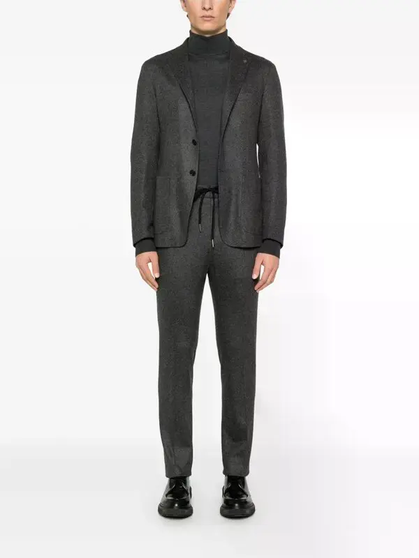 Tagliatore Miles Roll Neck Sweater - Grey