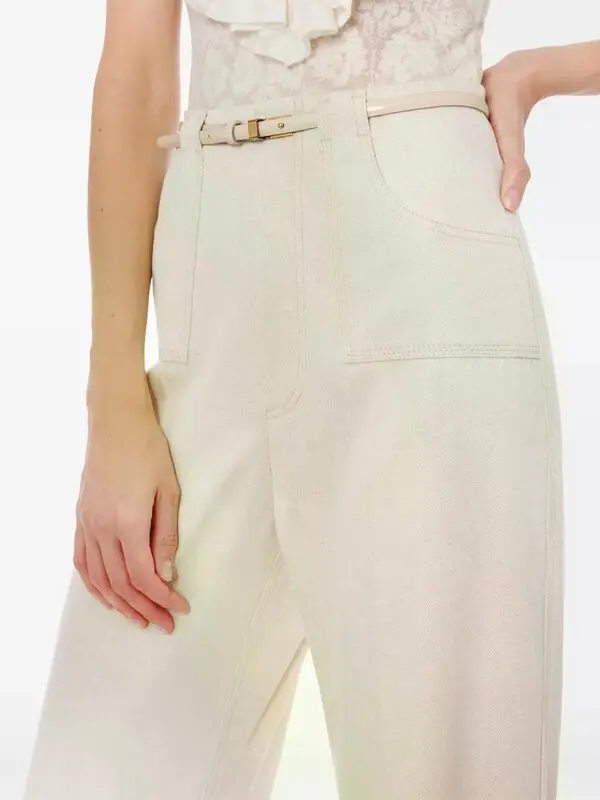 Philosophy Di Lorenzo Serafini Beige Cotton Blend Trousers