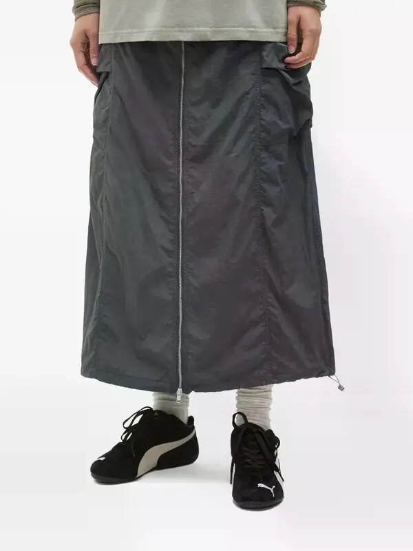 TOUT A COUP High-waisted Cargo Skirt With Drawstring Hem