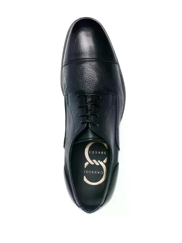 Casadei Anticato Leather Derby Shoes - Blue