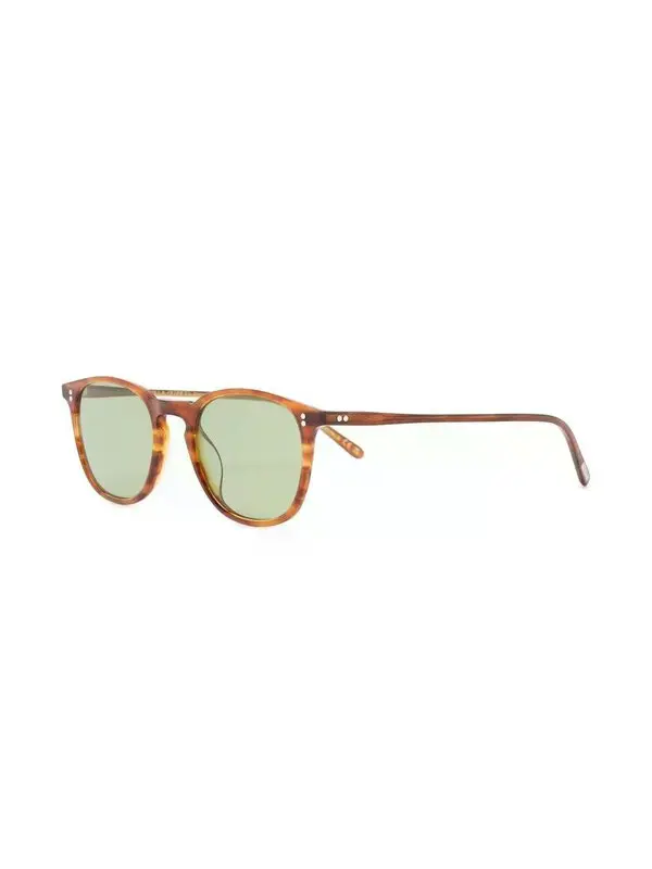 Oliver Spencer Tortoiseshell Effect Round-frame Sunglasses