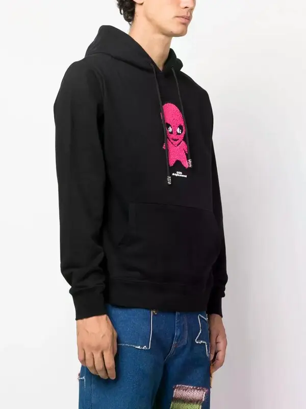 Gcds Cotton Hoodie With Alien Patch