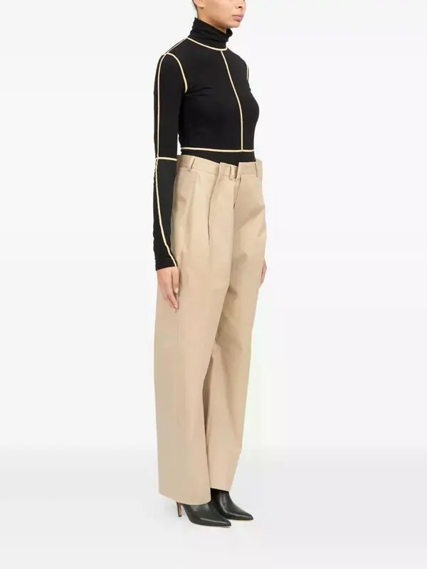 MAISON MARGIELA Asymmetric Pleated Trousers