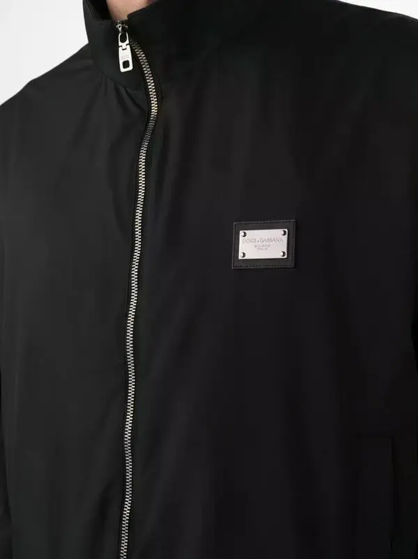 Dolce & Gabbana Logo Plaque Zip-up Jacket