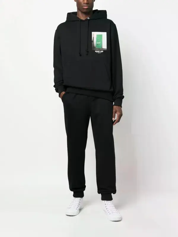 Helmut Lang Logo-print Cotton Track Pants - Black