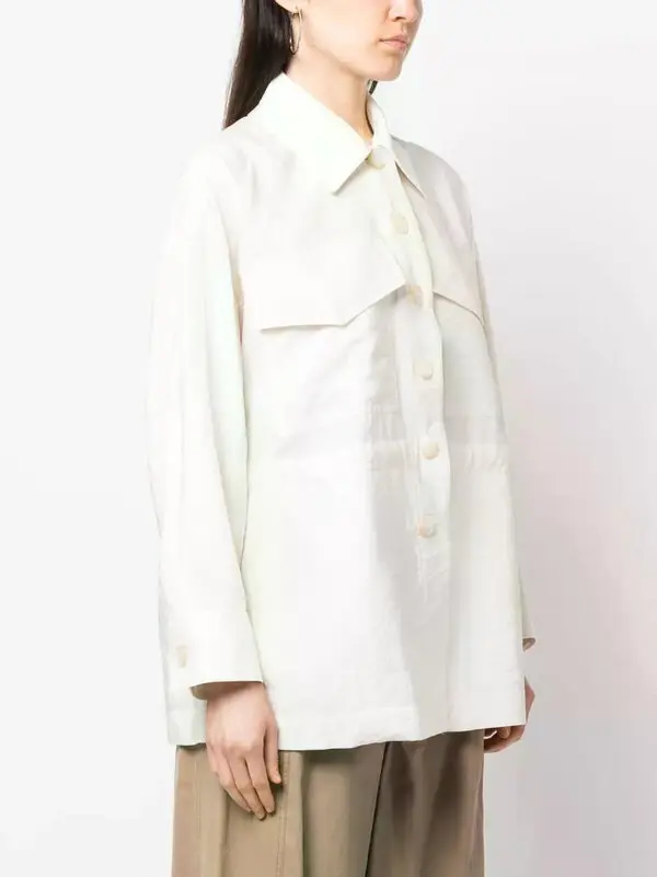 JOSEPH Welbeck Drawstring Shirt Jacket - Neutrals