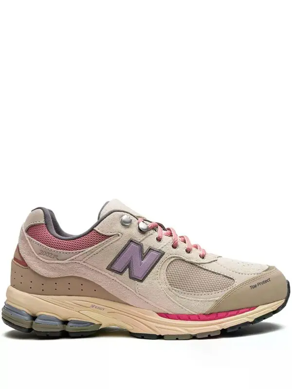 NEW BALANCE 2002r Paneled Calf Suede & Mesh Sneakers - Neutrals
